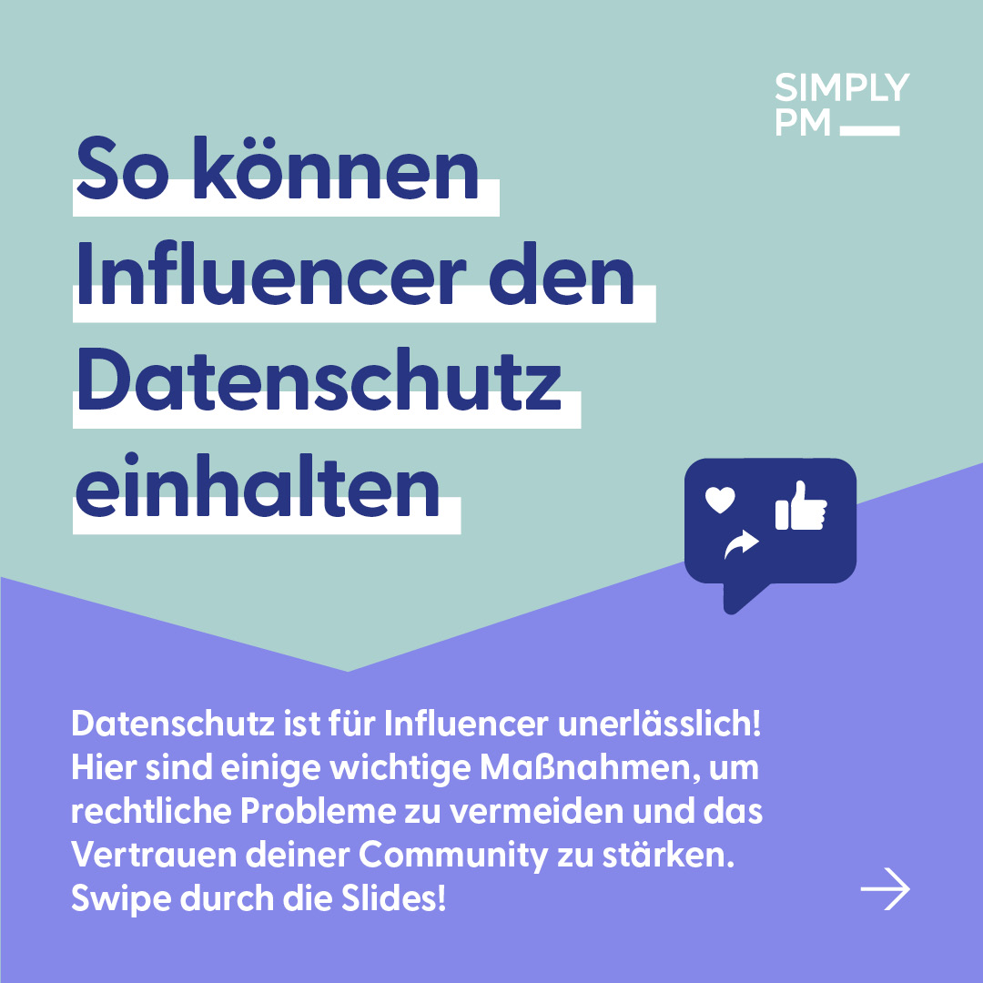 Datenschutz und Influencer: richtiger Umgang mit der DSGVO